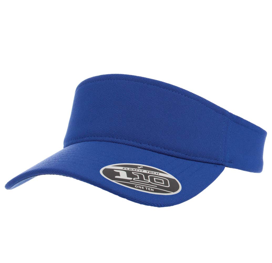 Custom Visor Hat, Yupoong 8110 Embroider Your Own Text Customized, Adjustable Fit Men Women Visor Cap (Royal)