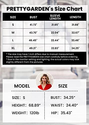 PRETTYGARDEN Women's 2023 Fashion Winter Trench Coats Lapel Button Down Peacoat Belted Outwear Casual Jackets (Navy,X-Large)