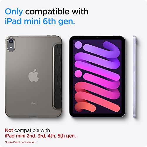 Spigen Liquid Air Folio Designed for iPad Mini 6 Case/iPad Mini 6th Generation Case 8.3 Inch (2021) - Black