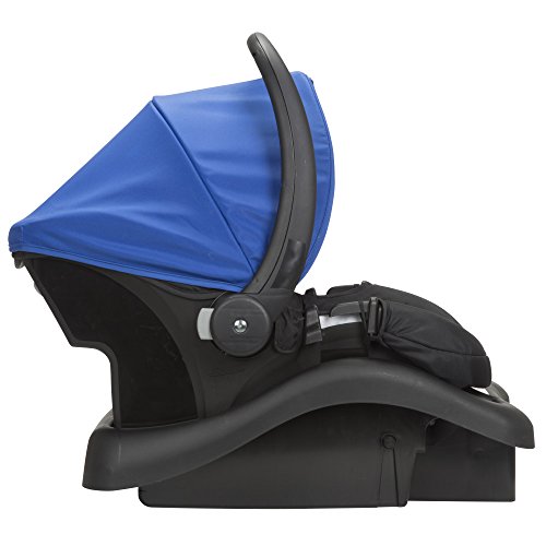 Cosco Simple Fold Travel System with Light and Comfy 22 Infant Car Seat, Sapphire