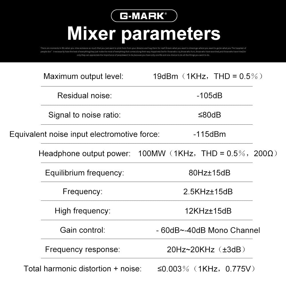 DJ Mixer G-MARK GMX1200 12 channel Professional USB Audio Mixing console Music Studio 8 mono 4 stereo 7 brand EQ 16 Effect Podcast Streaming Audio Interface