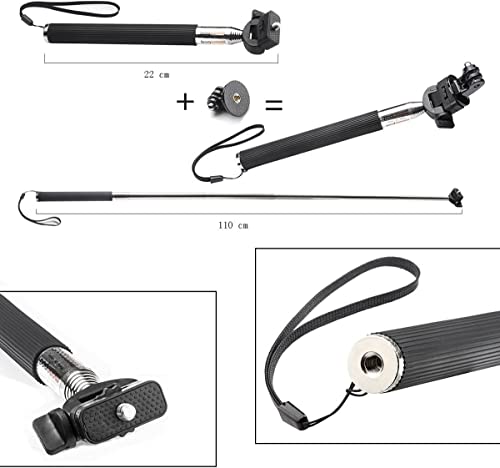 TANSUO 13-in-1 Accessories for Gopro, Action Camera Accessory Kit Compatible with GoPro Hero 11 10 9 8 Max 7 6 5 4 Black SJ4000 and Other Sports Cameras
