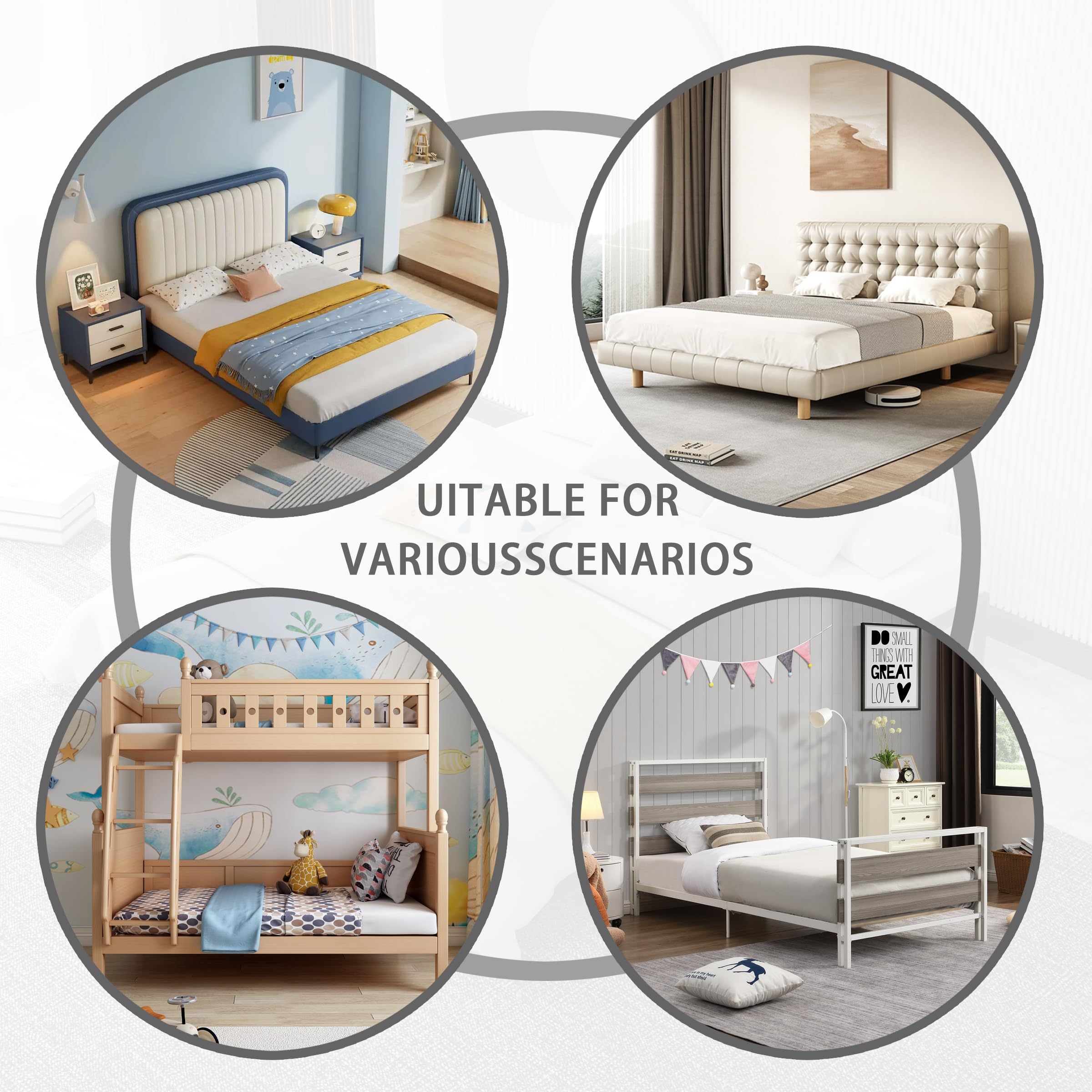 Imperius Queen Bed Board Under Mattress Support, Mattress Support Wooden Bunkie Board,Bunkie Board,60"x 48"Bed Slats,Bunkie Board