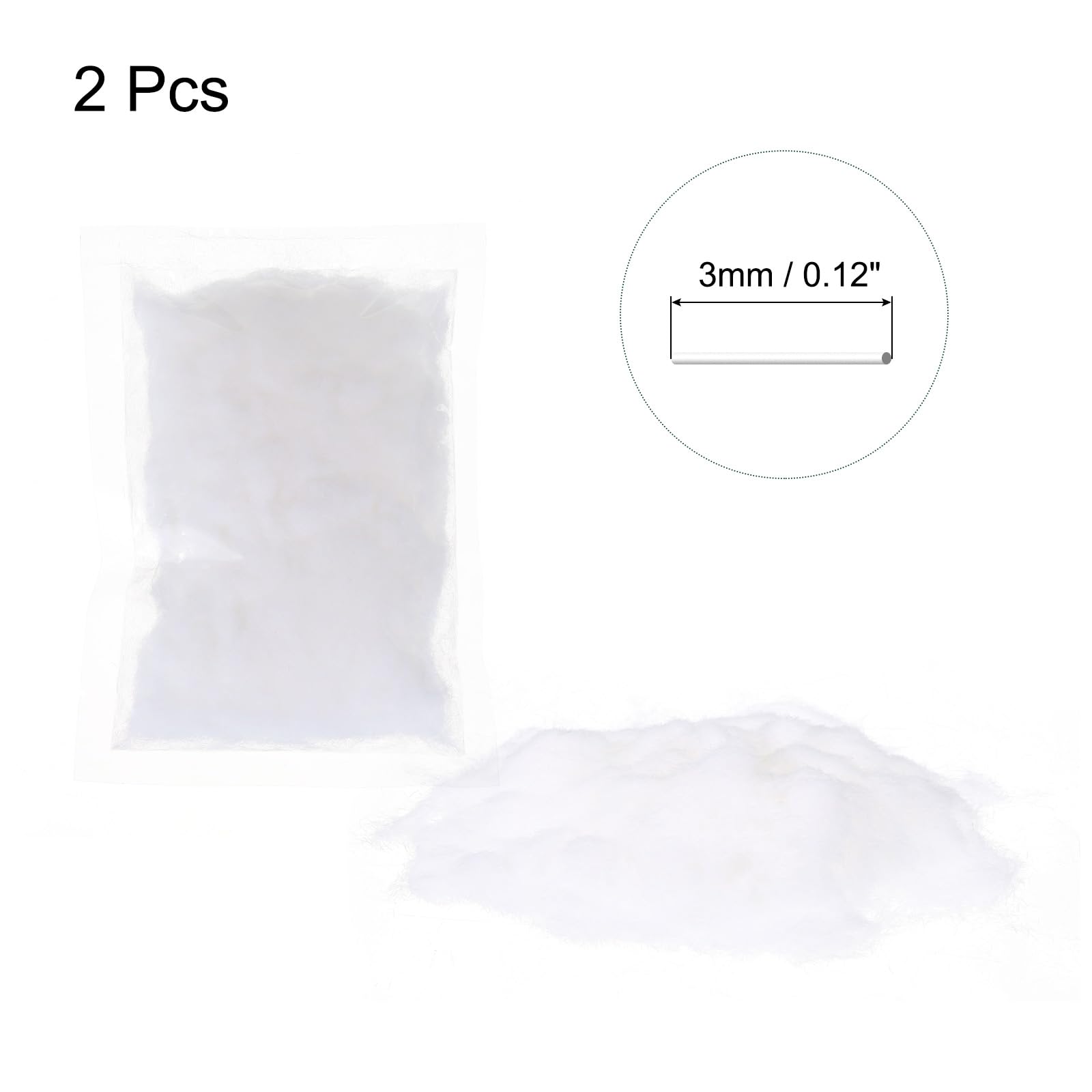 MECCANIXITY Static Grass, Nylon Artificial Grass Powder 3mm 2 x 30g Artificial Grass Fake Grass Tuft Model for Train Landscape Railway Sand Ground,White, Pack of 2