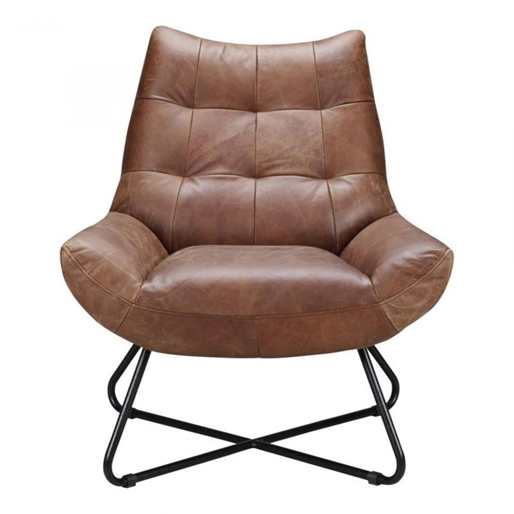 Moe's Home Collection PK-1063-14 Foster Desk Chair, Soft Brown