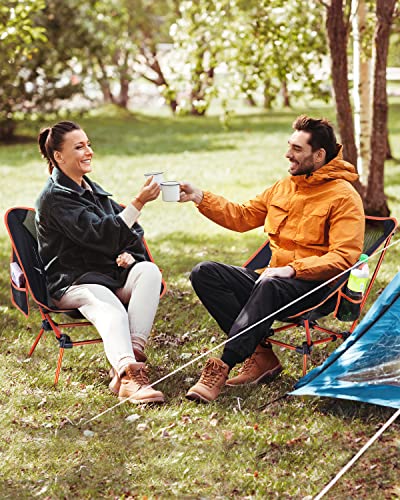 Sportneer Lightweight Portable Folding Camping Chair 2Pack Compact Beach Camp Chairs for Adults Foldable Backpacking Chair Outdoor Collapsible Chair for Camping Hiking Lawn Picnic Travel