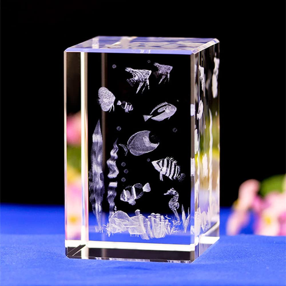 Desk Ornaments,3D Laser Crystal Chart, Anniversary Souvenirs and Paperweight, Wedding Souvenirs, Christmas Birthday Valentine's Day Wedding Gift (The Phoenix)