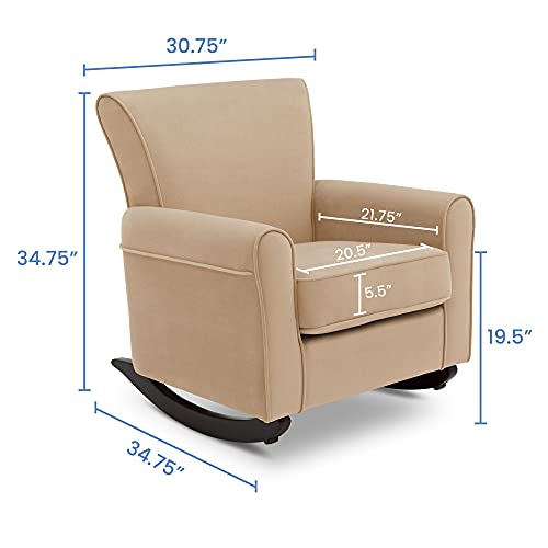 Delta Children Lancaster Rocking Chair Featuring Live Smart Fabric, Sisal
