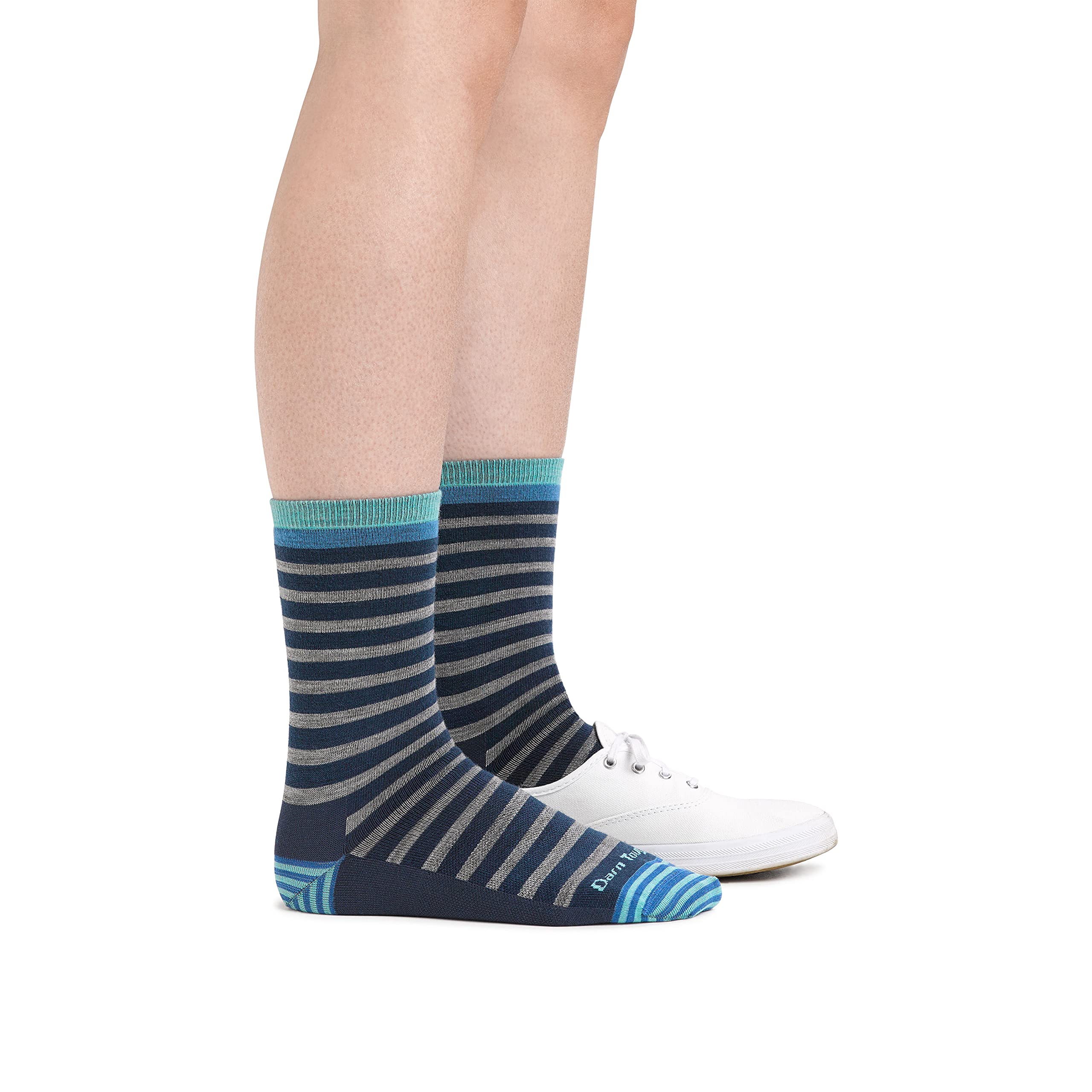 Darn Tough Women's Morgan Crew Lightweight Sock, Boysenberry - LG (US 10-11.5)