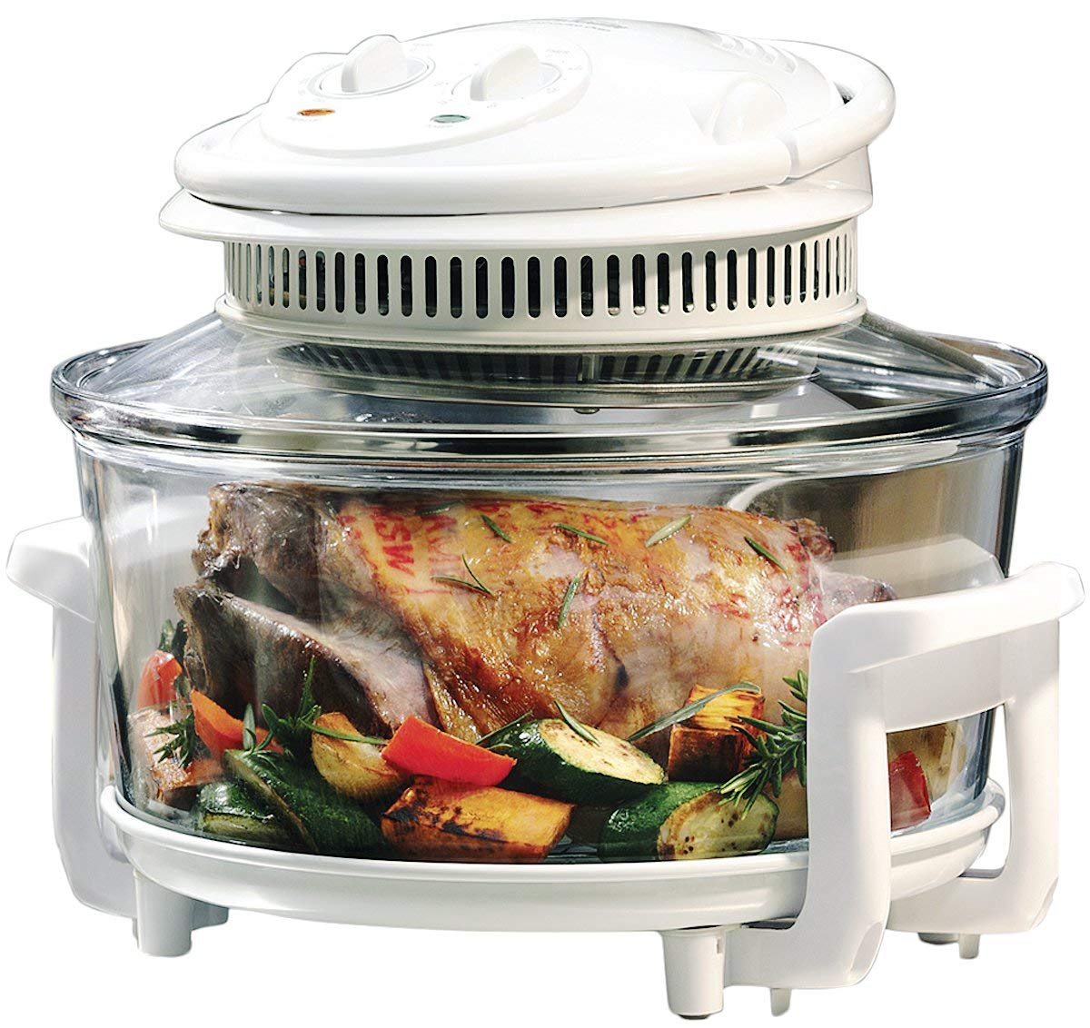 Electric Air Fryer Turbo Convection Oven Roaster Steamer,Halogen Oven Countertop Great for French Fries & Chips