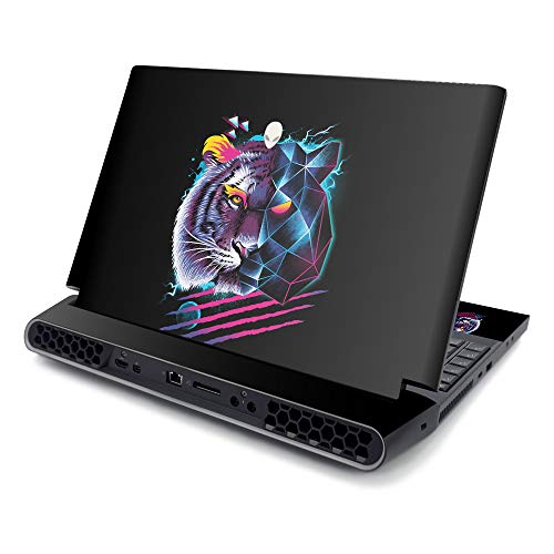MightySkins Skin for Alienware AREA-51M R2 (2020) - Abstract Black | Protective, Durable, and Unique Vinyl Decal wrap Cover | Easy to Apply, Remove, and Change Styles | Made in The USA