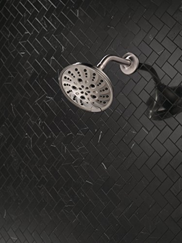 Delta Faucet 52669-SS H2Okinetic 5-Setting Raincan Shower head, Stainless