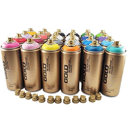Montana Gold Premium Spray Paint 400ml Master Set - 24 Colors