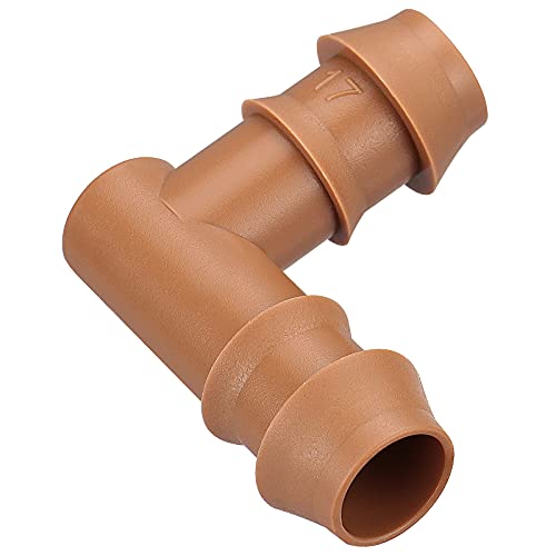 iRunning Drip Irrigation Fittings Kit for 1/2 Inch Tubing, 20 Pieces Drip Irrigation Parts for Drip Sprinkler System - 8 Couplings, 6 Tees, 6 Elbows, Drip Line Connectors for 1/2" Drip Irrigation Hose