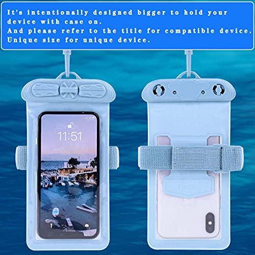 Puccy Case Cover, Compatible with Infinix HOT 10i Waterproof Pouch Dry Bag (Not Screen Protector Film) New Version Blue