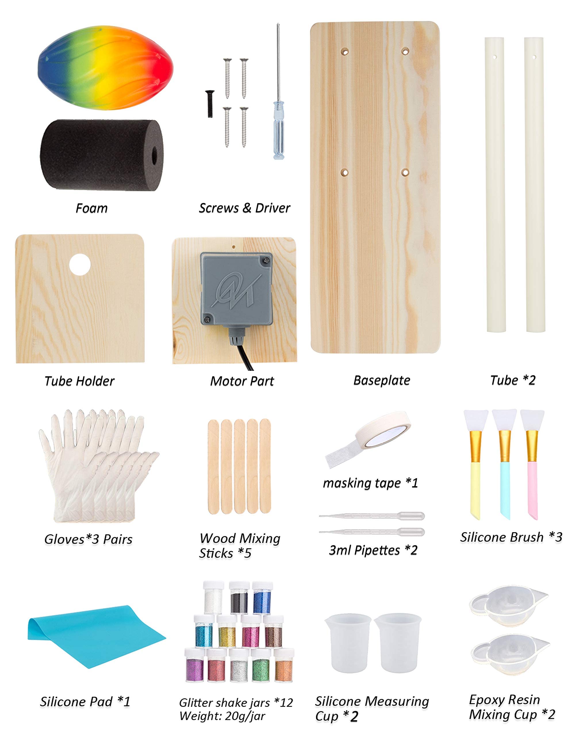 Cup Turner Tumbler Cuptisserie Kit - Cup Spinner for DIY Glitter Epoxy Crafts Tumblers