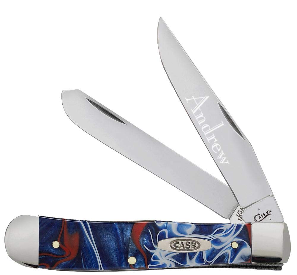 Personalized Case Patriotic Kirinite Smooth Trapper with Free Laser Engraving