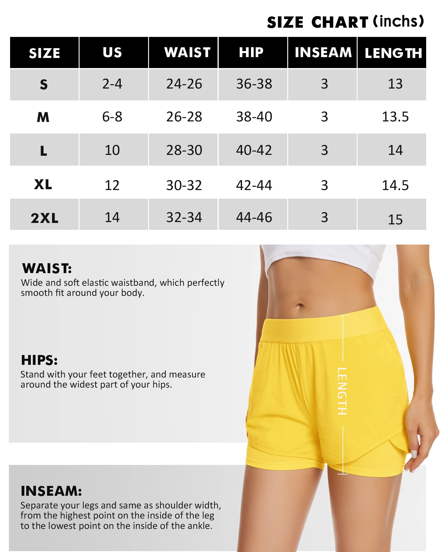 Custer's Night Women's 2 in 1 Workout Shorts with Pockets High Waisted Gym Yoga Running Shorts with Liner Navy Blue XL