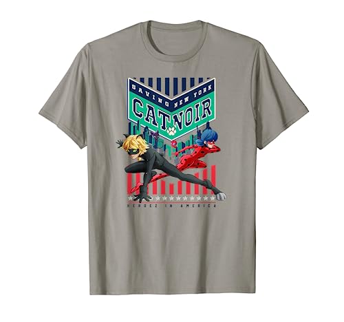 Miraculous Ladybug Cat Noir Is Saving New-York T-Shirt