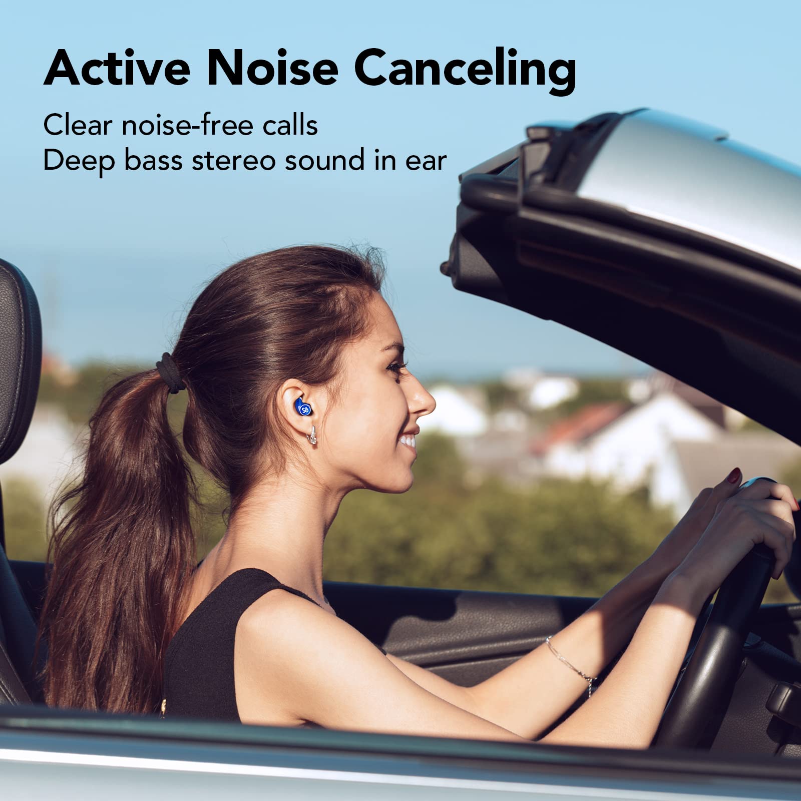 S&O by MIFO S True Wireless Earbuds Active Noise Canceling, Bluetooth 5.2, 6Mics ENC Noise Cancelling Headphones, IPX7 Waterproof, Deep Bass Wireless Sport Earbuds