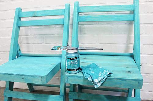 Decoart Vintage Effect Wash 8oz Turquoise, 8 Fl Oz (Pack of 1), Blue