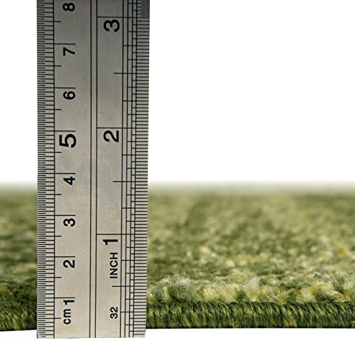 Rugs.com Angelica Collection Rug β 5' x 8' Green Medium Rug Perfect for Bedrooms, Dining Rooms, Living Rooms