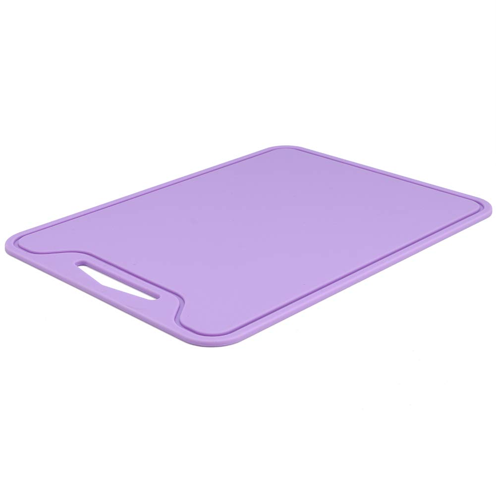 Food Grade Silicone Cutting Board, Flexible Chopping Board for Home Kitchen Use, Purple