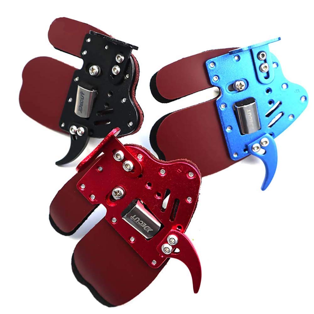 DECUT Archery Finger Tab HOCKII Right Handed Archery Finger Guard Protection Pad Glove Tab for Bow Finger Protector