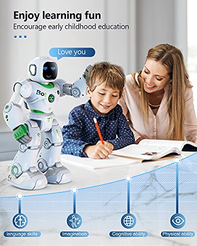 Ruko Robot Toys for Kids, Large Smart Remote Control Carle Robots with Voice and App Control, Music, Dance, Record, Programmable, Interactive, Gifts for Kids 4 5 6 7 8 9 Year Old Boys and Girls