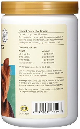NaturVet Quiet Moments Calming Aid Plus Melatonin 180 Soft Chews 13.9OZ