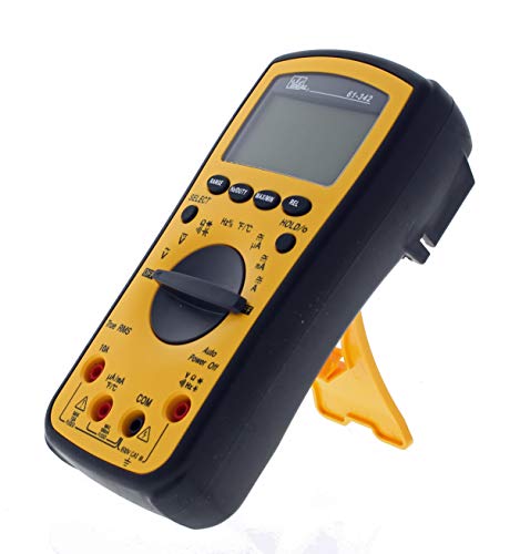 IDEAL INDUSTRIES INC. 61-342 Test-Pro Digital Multi-Meter with TRMS, Temp, Cap, Hz, Backlight, CATIII for 600v, Yellow