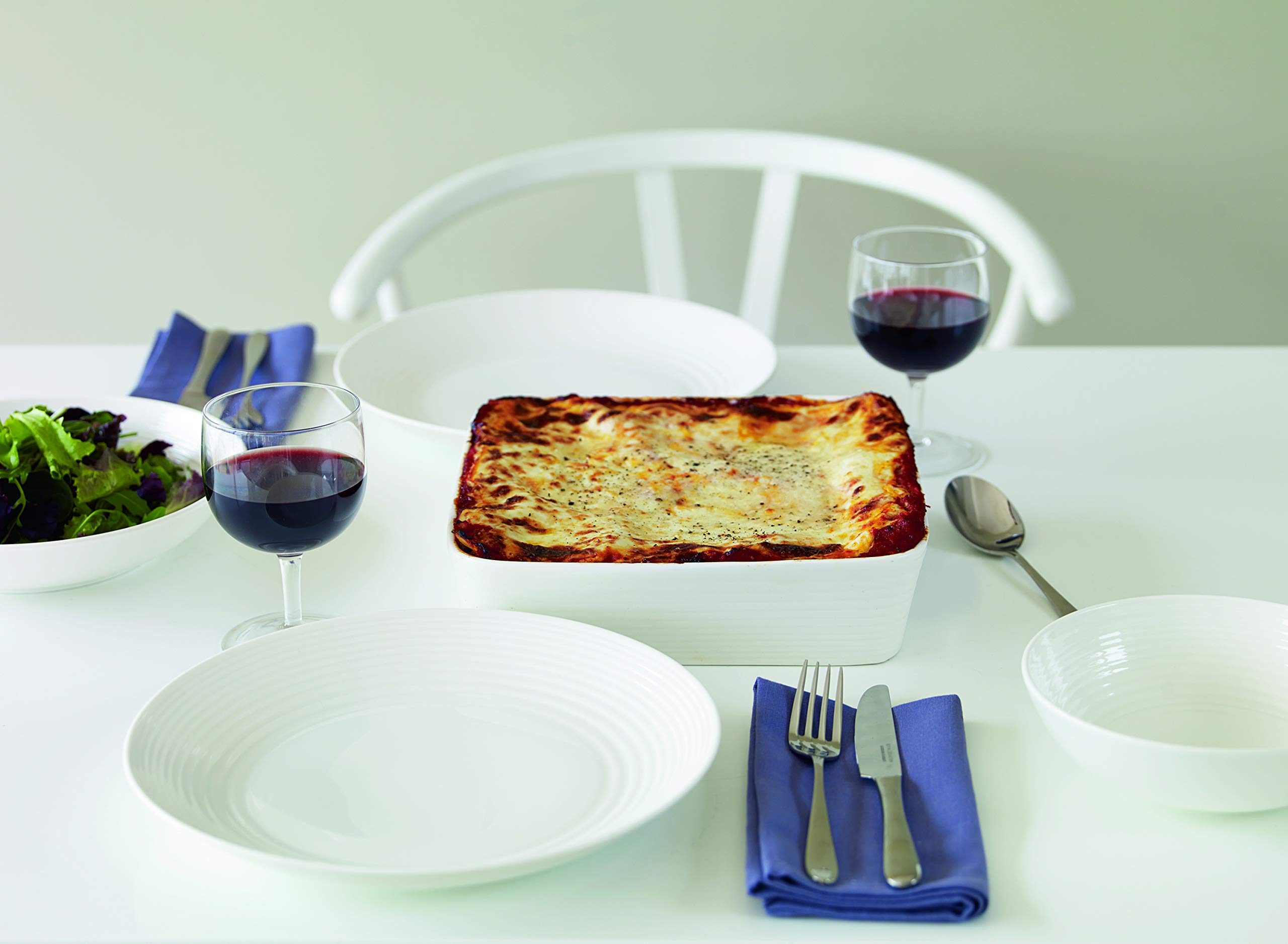 Gordon Ramsay Maze White 5 Piece Pasta Set, by Royal Doulton