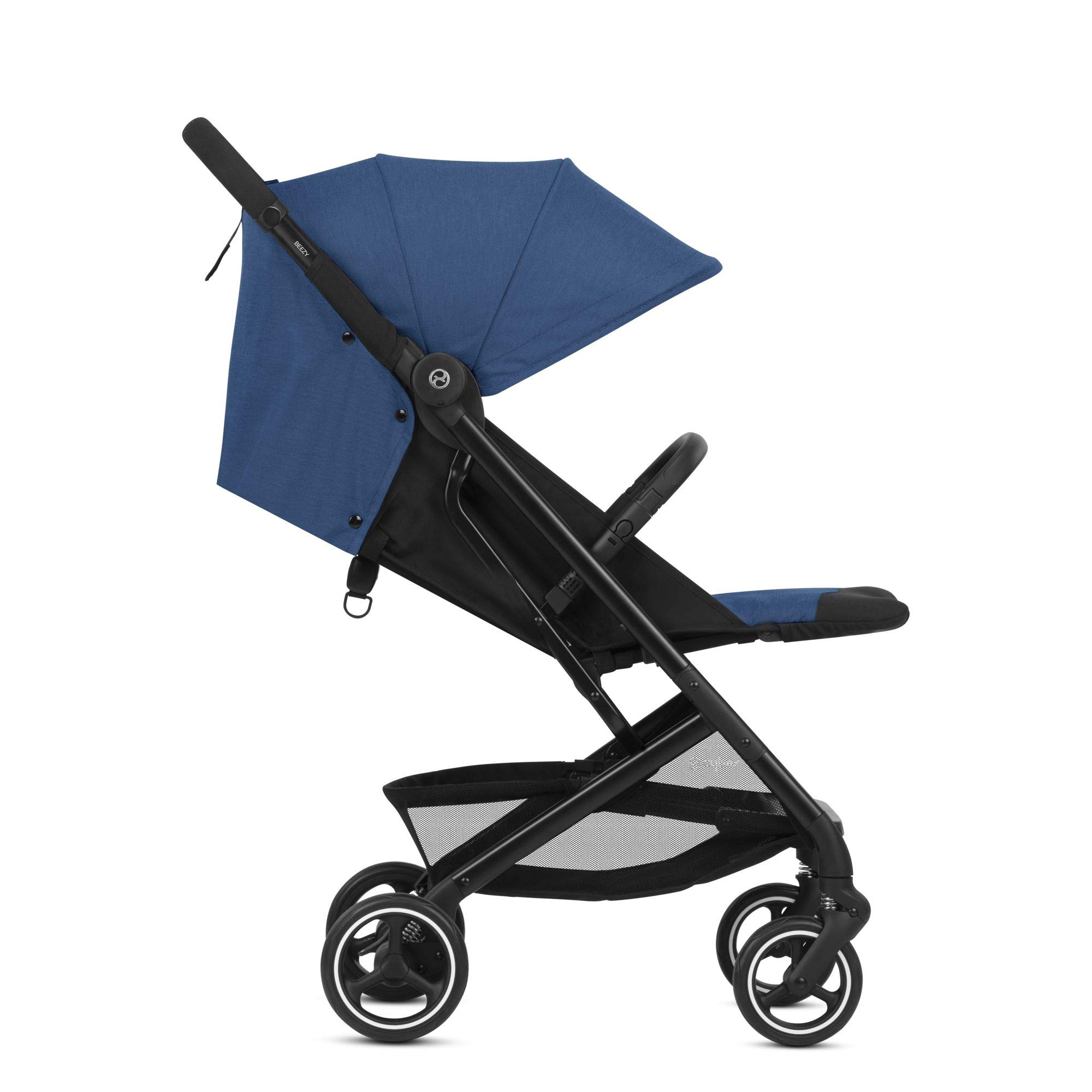 CYBEX Beezy Stroller, Lightweight Baby Stroller, Compact Fold, Compatible with All CYBEX Infant Seats, Stands for Storage, Easy to Carry, Multiple Recline Positions, Travel Stroller, Navy Blue