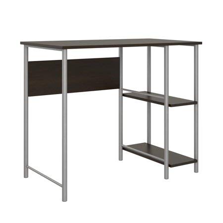 Computer Desk Espresso Workstation PC Laptop Table Bookshelf Storage Shelves Notebook Study Writing Reading Home Office Furniture Student Desk