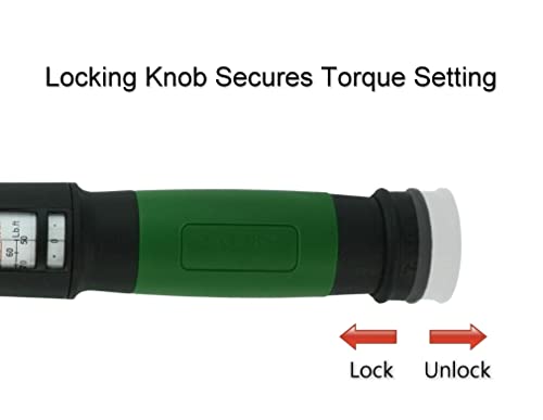 eTORK Click-Style Torque Wrench (3/8-Inch Drive) (Range: 50-250 Inch Pounds / 6-28 Newton Meters)