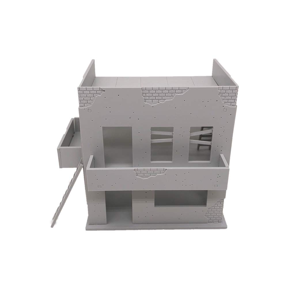 Outland Models Miniatures Damaged Ruin House Background Building 1:72