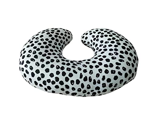 UDERUI Nursing Pillow and Positioner, Breastfeeding, Bottle Feeding, Baby Sitting Support with Removable Ultra Soft Minky Cover, Tummy Time Support for Baby Boys and Girls (Black)