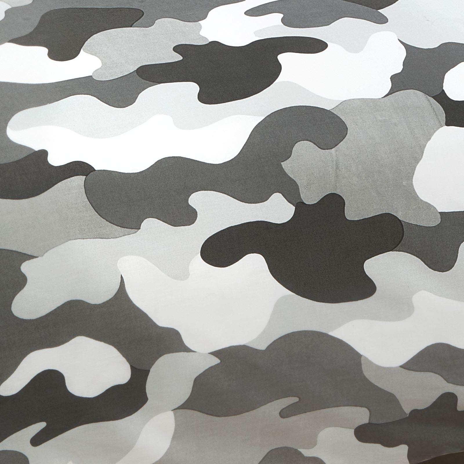 Price Right Home Grey Army Camouflage Reversible UK Single/US Twin Unfilled Duvet Cover and Pillowcase Set