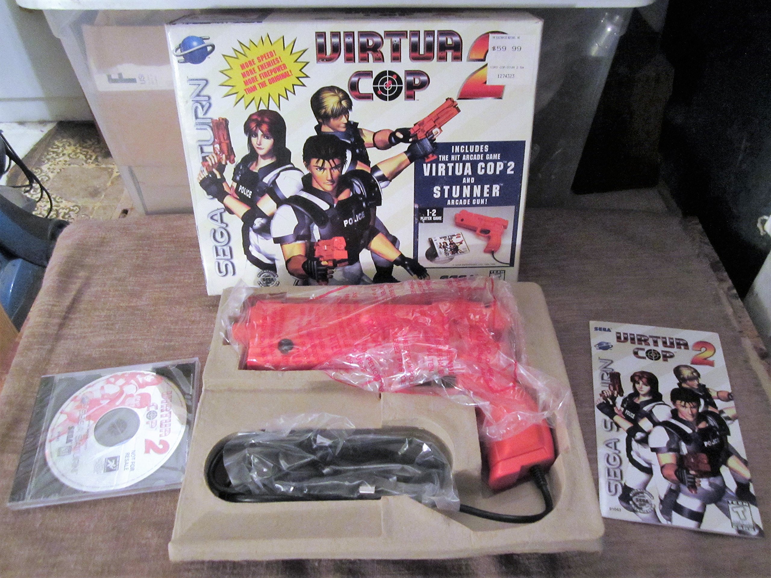 Virtua Cop 2 w/ Stunner - Sega Saturn