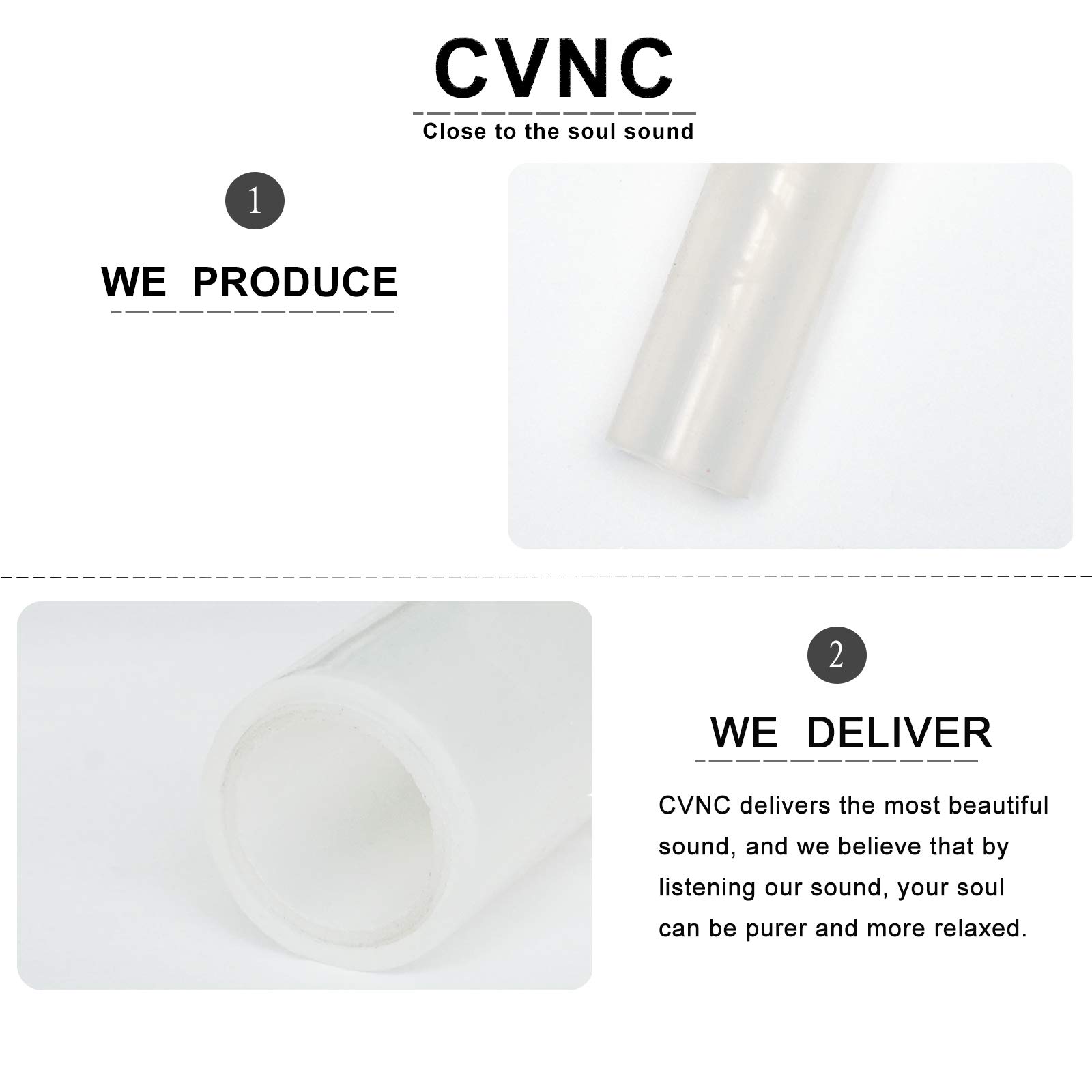 CVNC Crystal Mallet Premium Crystal Glass Striker Mallet with Rubber for Crystal Singing Bowl Sound Healing Meditation