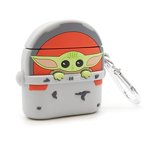 Star Wars The Mandalorian Grogu Baby Yoda Wireless Earbud Case Cover for Gen 1/2 AirPods