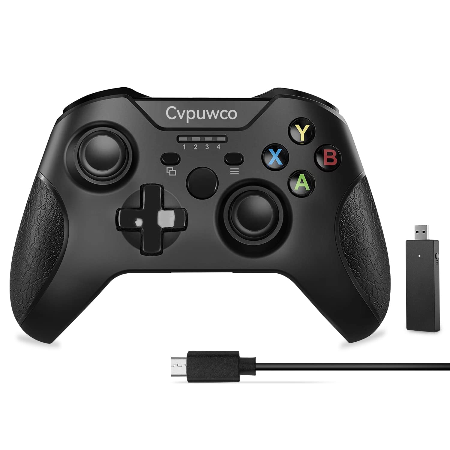 Cvpuwco 2.4GHZ Wireless Controller Compatible with Xbox One, Xbox Series X&S, Xbox One S&X, One Elite, Windows 10- Black