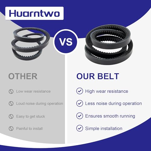 Huarntwo Set of 2 754-0430, 954-0430 Auger Drive Belt for MTD Troy Bilt Cub Cadet 2-Stage Snow Blowers