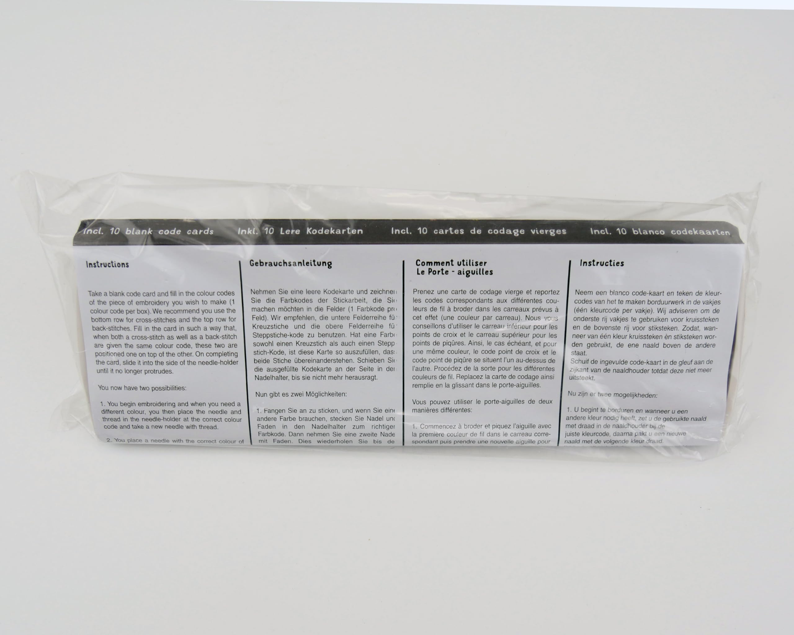 Pako Organiser Storage Needle Organiser - Cross Stitch Accessories - for Embroidery Needle - with 10 Blank Code Cards