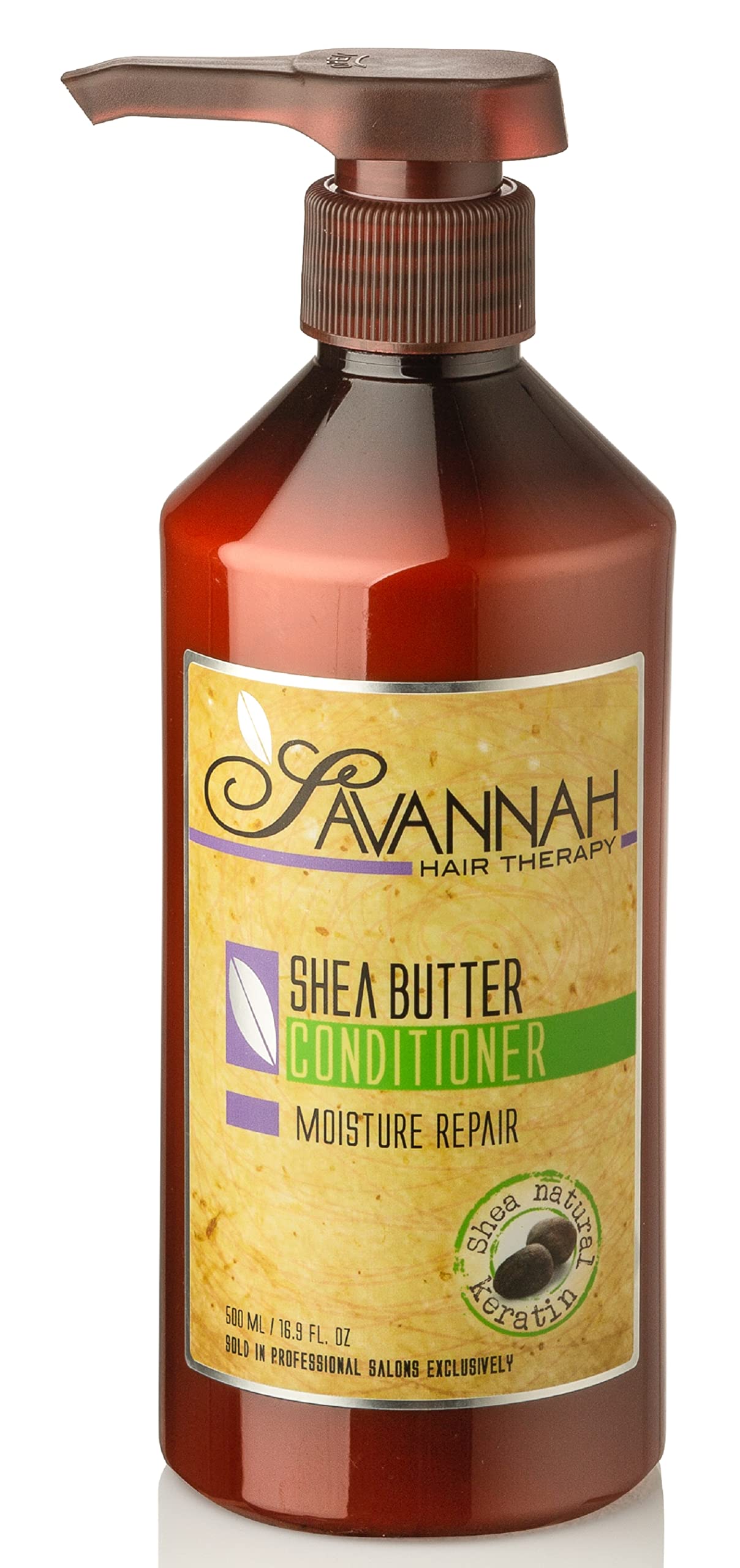 Savannah Hair Therapy Bundle - Just Curly Shampoo (16.9 oz) + Conditioner (16.9 oz) Shea Butter, Cotton and Silk Protein and Vitamin B6 - For Dry, Curly and Damaged Hair