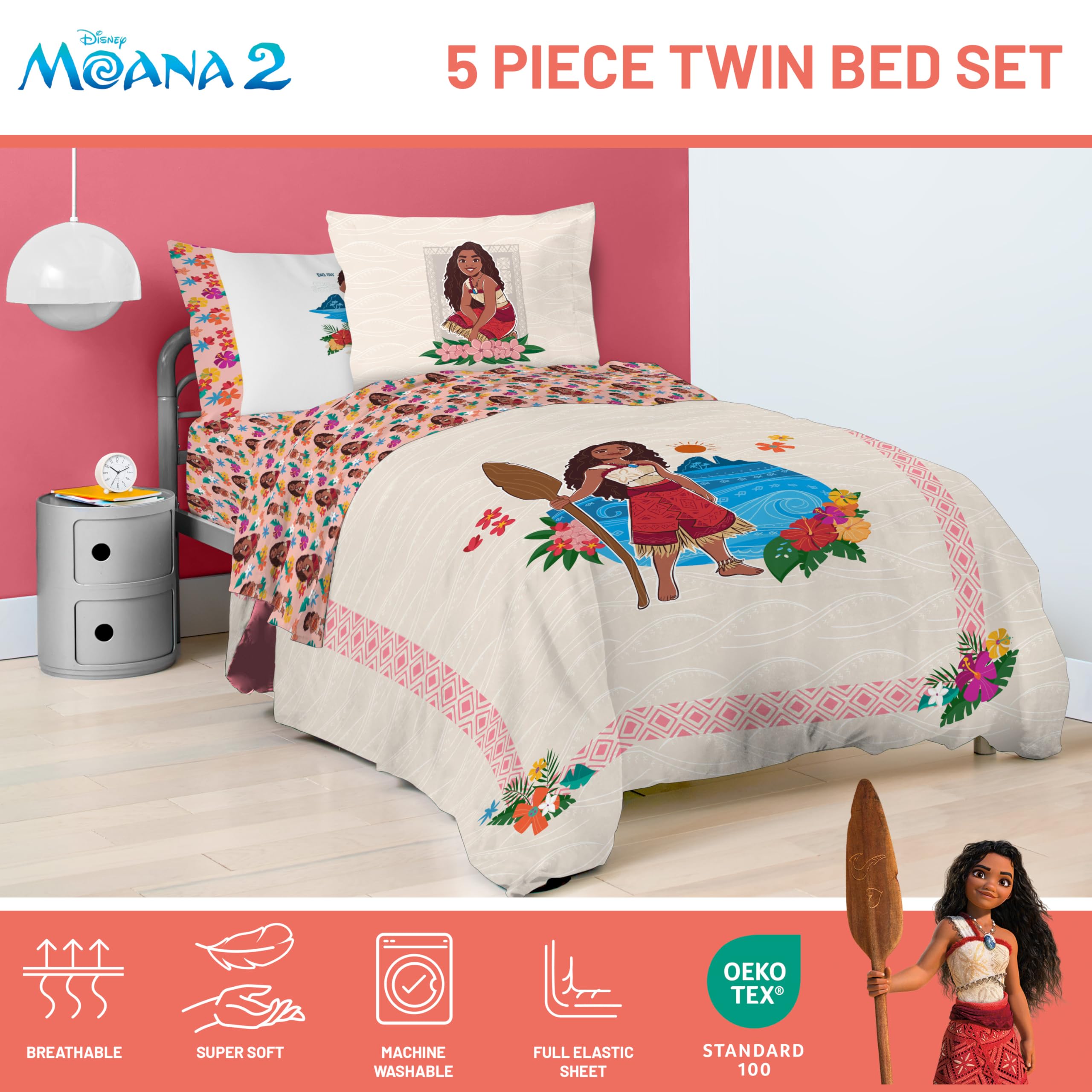 Jay Franco Minecraft Creeper Twin Comforter Set - 5 Piece Bedding Includes Sheet Set & Pillow Covers - Super Soft Gren & Gray Bedding