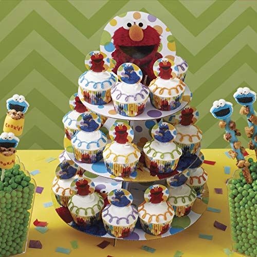Wilton Sesame Street Cupcake Tower, Multicolor