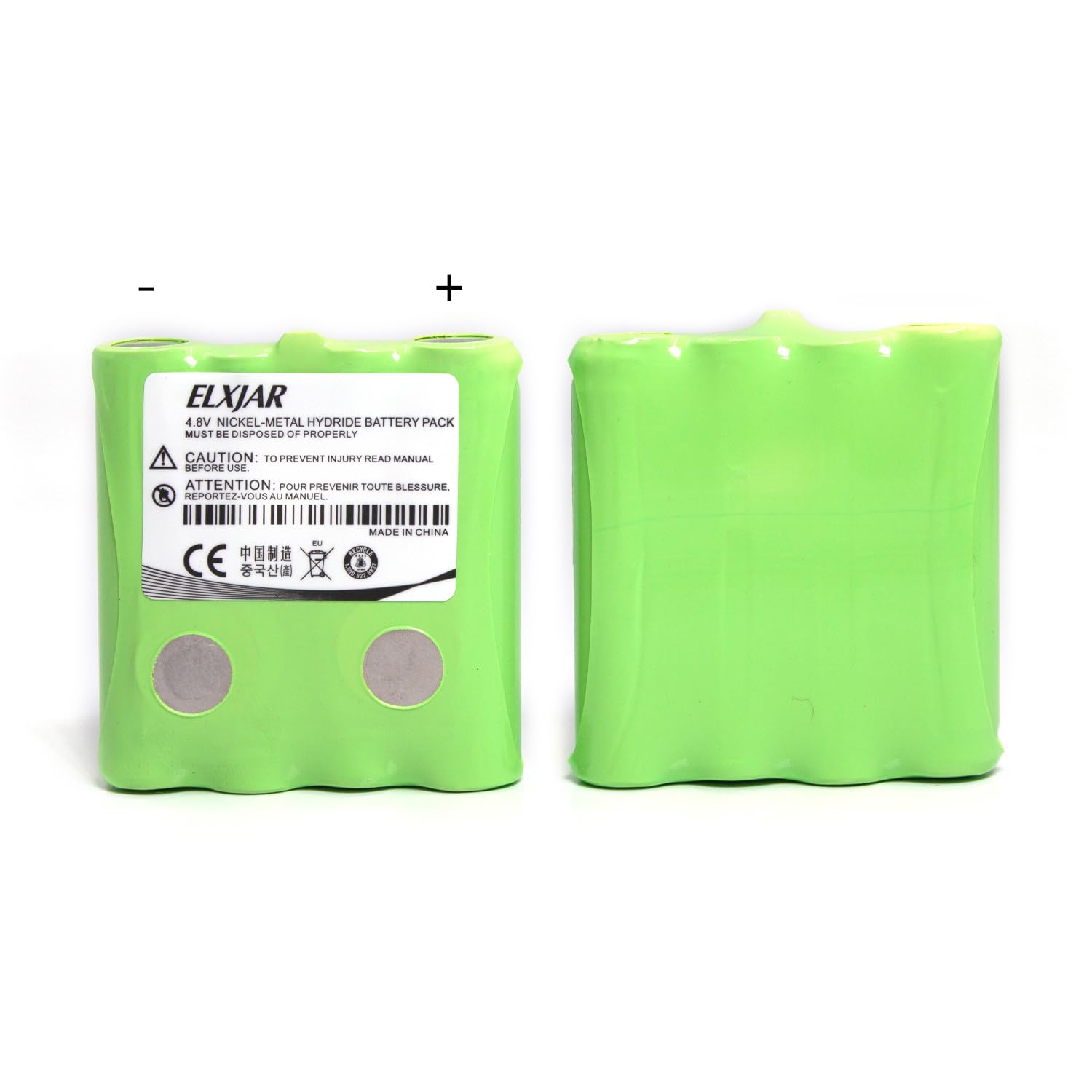 elxjar (2-Pack) 4.8V 700mAh Ni-MH Battery Replacement for Cisco GA-cm, FA-NICD, Cobra FA-BP FA-CK GA-cm GA-CR GA-CT IXNN4002A, EMSI iFlex-MT Plus