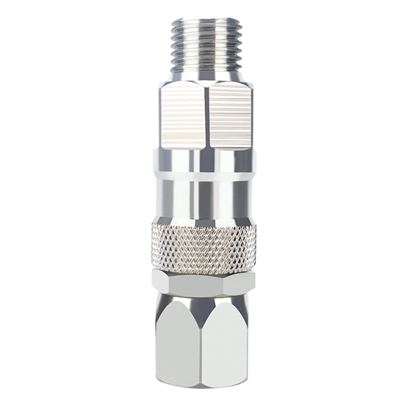 Sprayer Joint 1/4-Inch 360 Degrees Rotate Stainless Steel Airless High Pressure Spray Gun Hose Swivel Joint Connector Accessories for Graco Paint Sprayers Hose