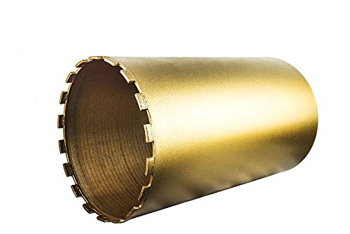 Jeremywell 10" (254mm) Diamond Wet Drill Core Bit for Concrete, Granite, Brick Block, 30/40 Diamond Grits, 1-1/4"-7 Threaded, Height 17"